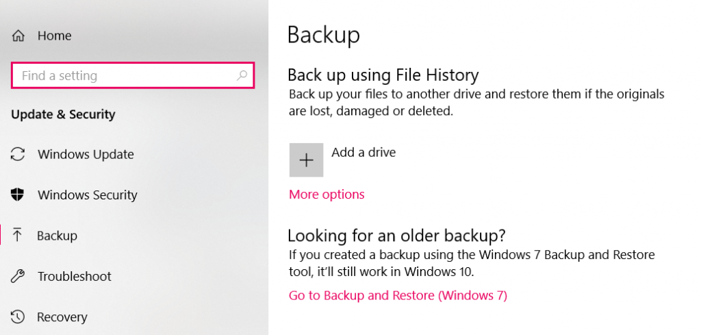 Windows 10 File History - How To Backup Your Files